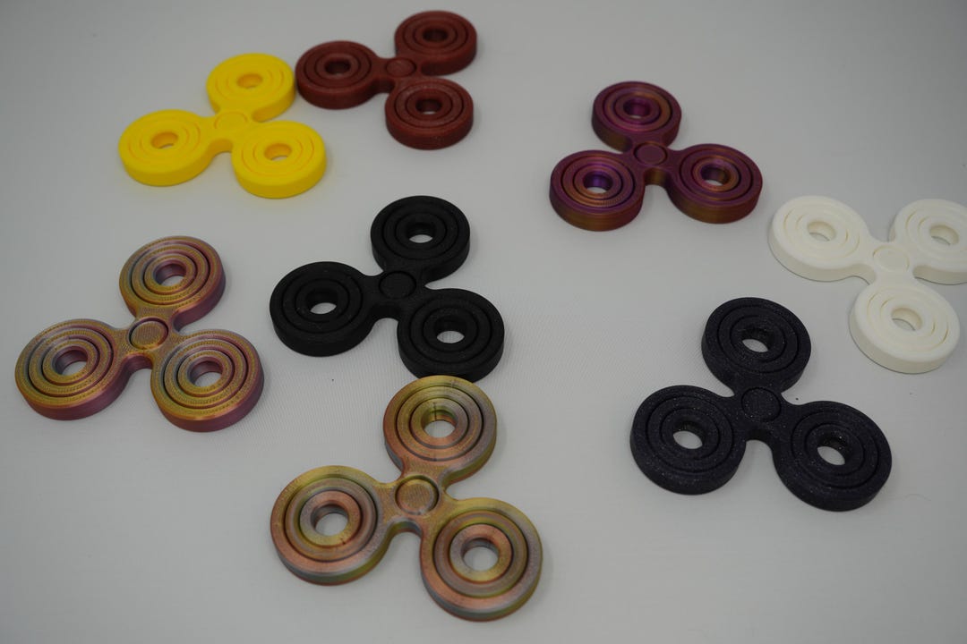 Classic Fidget Spinner, Custom 3D Printed Spinner for Focus and ...