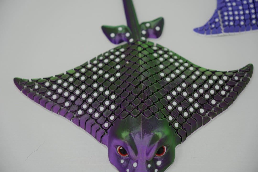 Stingray- Articulated 3d Printed-3d Stingray - Articulated Fidget Toy ...