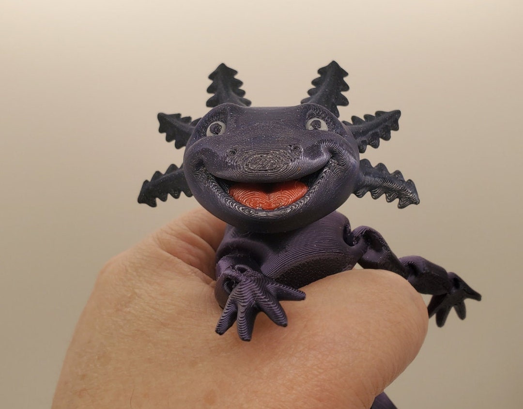 Smiling Axolotl Fidget Toy 3D Printed Articulated Axolotl Gift - Etsy