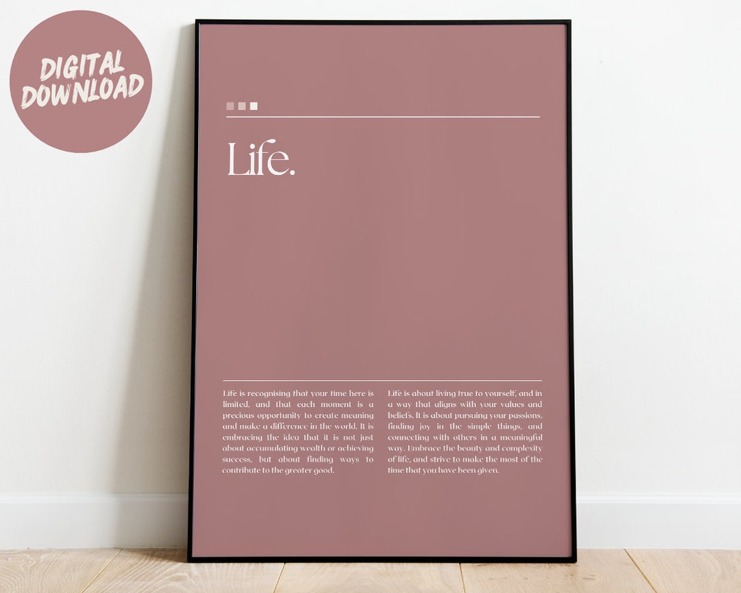 Inspiring Wall Art Prints, Life Quote, Motivational Message, Inspiring ...