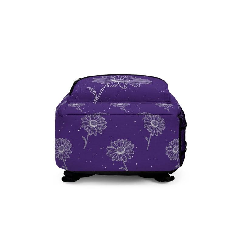 Purple Daisy Backpack Cute Daisy Bookbag Fun Daisy Bag Daisy Carryall ...