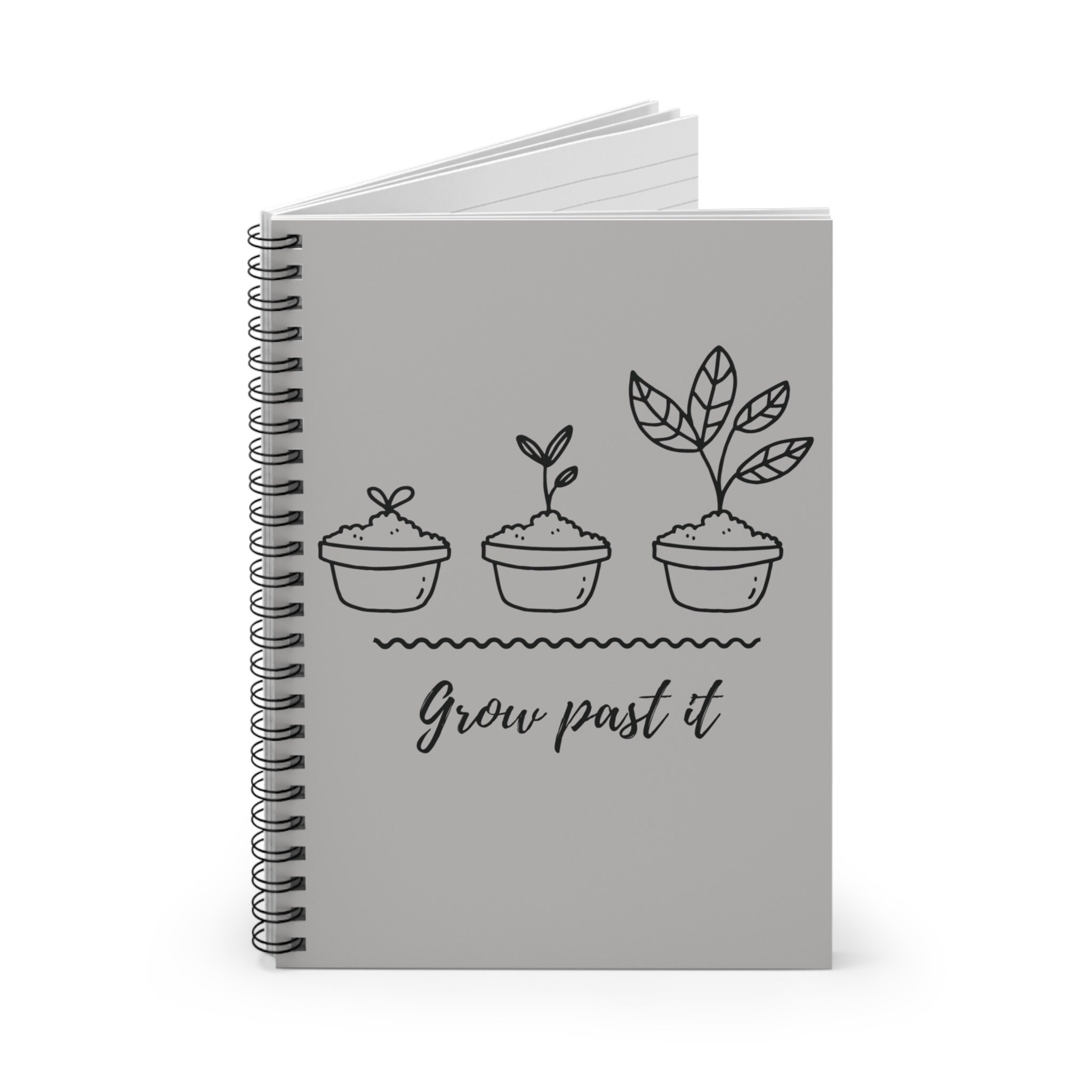 Grow Past It Spiral Lined Notebook Growth Gifts Mindset Journal Growth ...