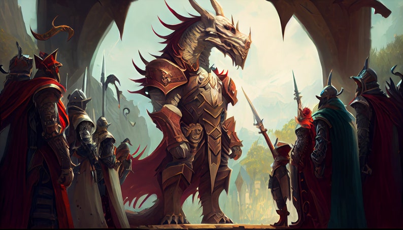 Dragons of the Realm Digital Art Bundle - Etsy