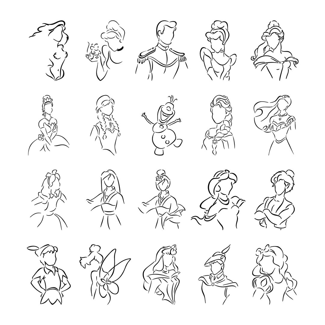 Fairy Tale Characters Design Lot Digital Download SVG & PNG File - Etsy