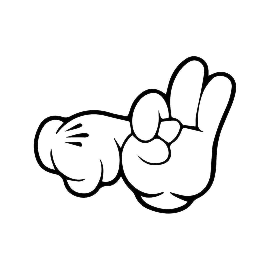 Mouse Hands Design Digital Download SVG & PNG File - Etsy