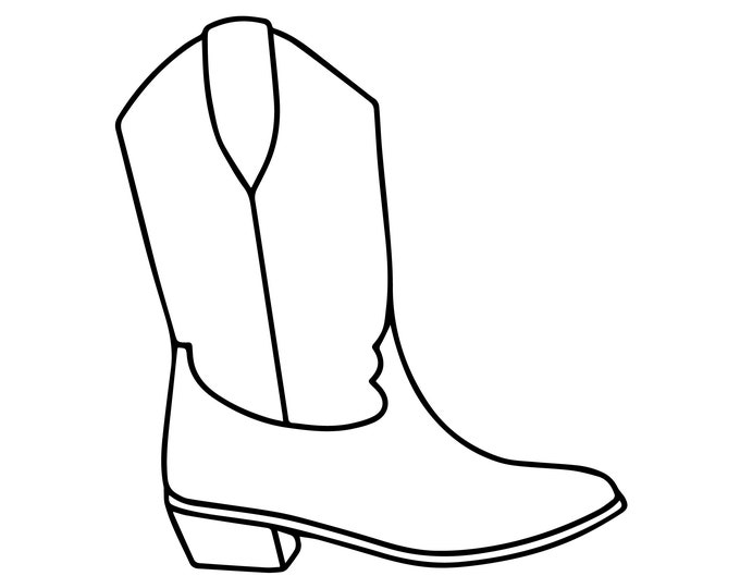 Cowboy Boots Design Digital Download SVG & PNG File - Etsy