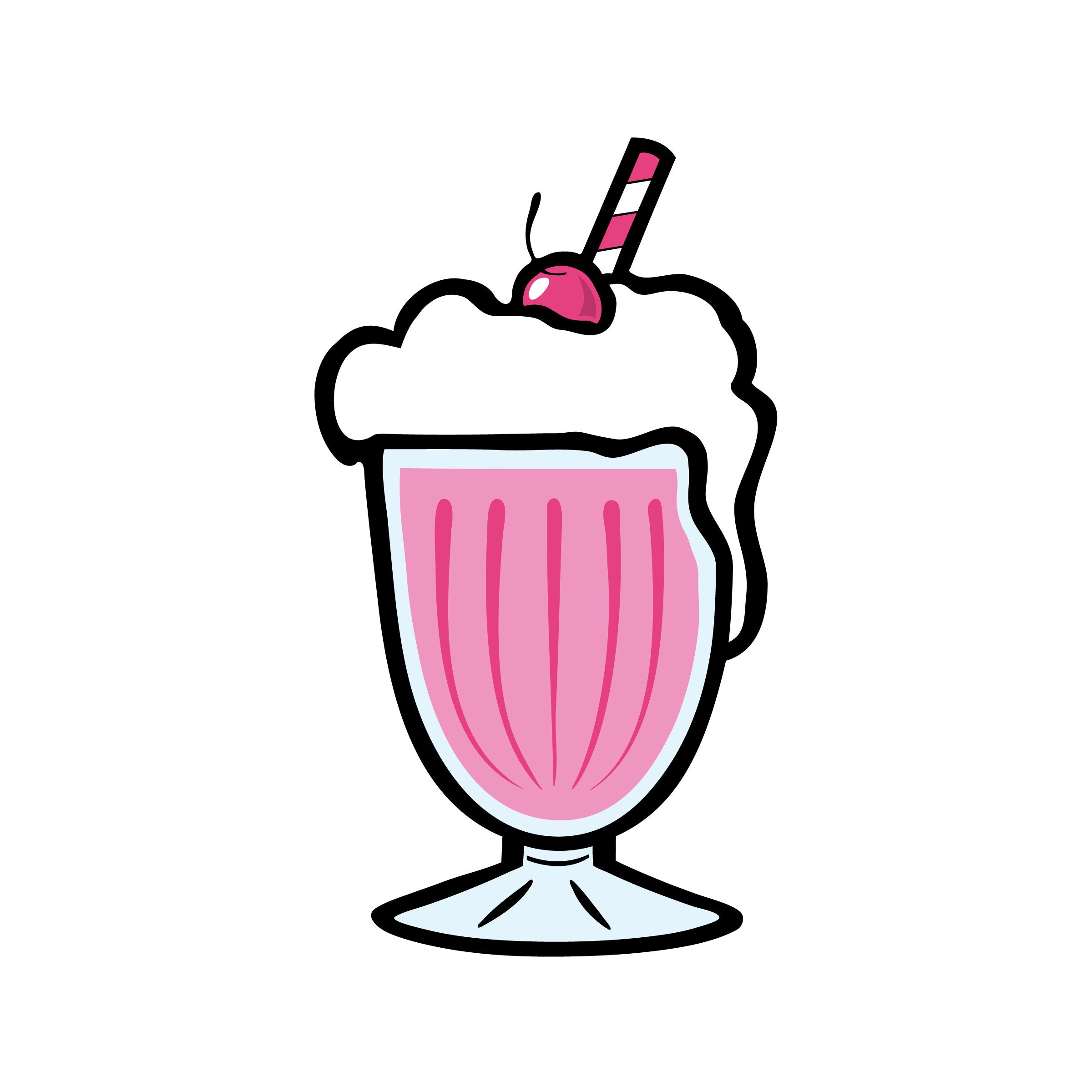 Milkshake Design Digital Download SVG & PNG File - Etsy
