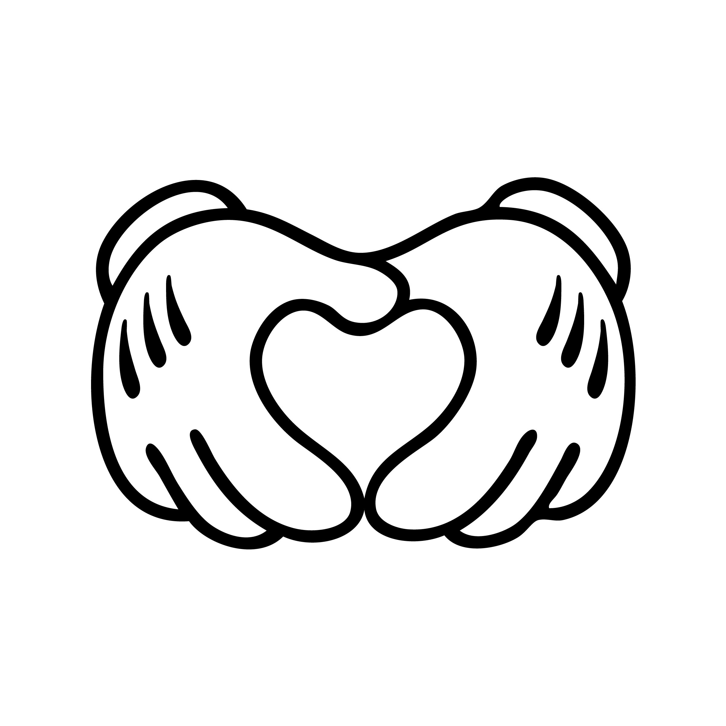 Mouse Hands Design Digital Download SVG & PNG File - Etsy