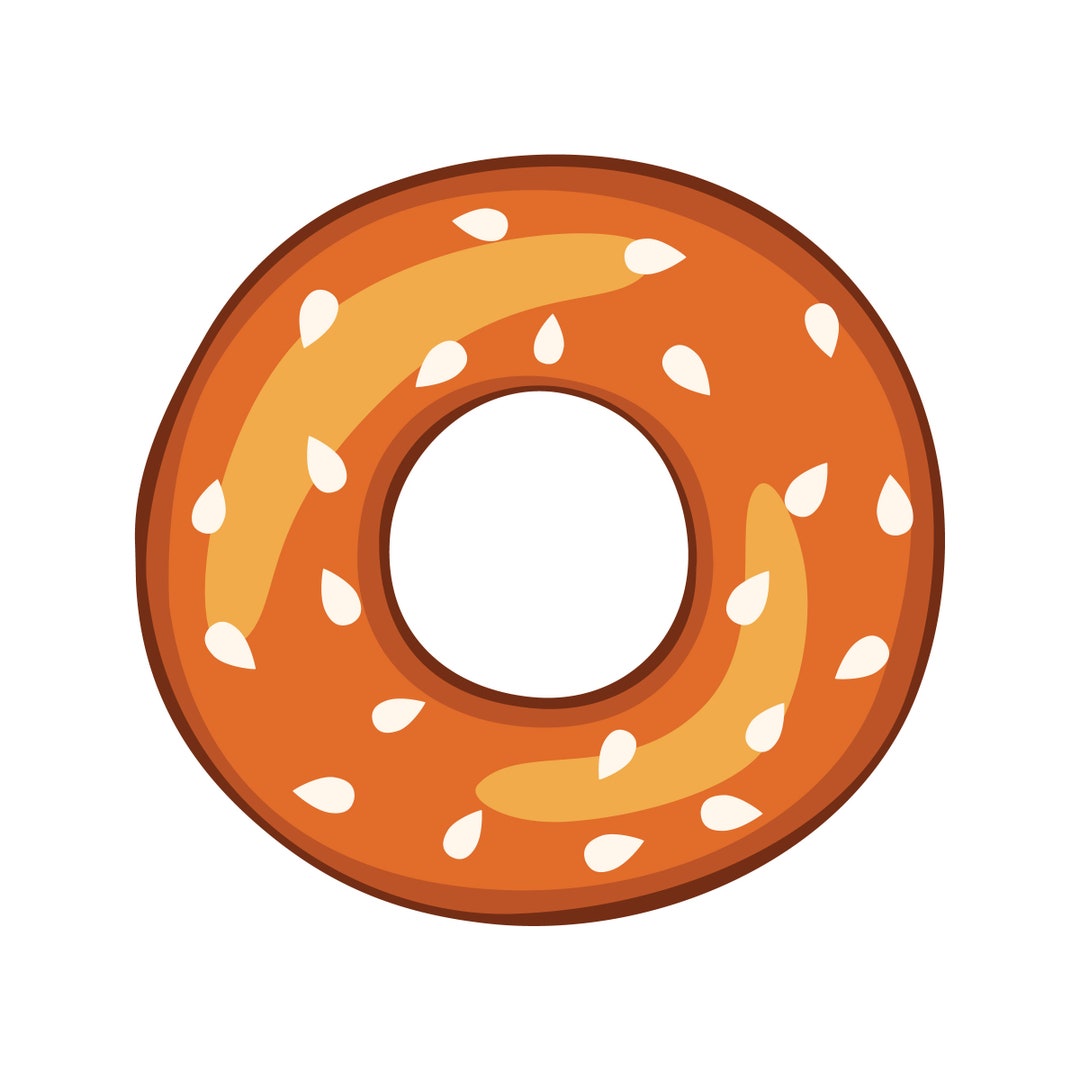Bagel Design Digital Download SVG & PNG File - Etsy