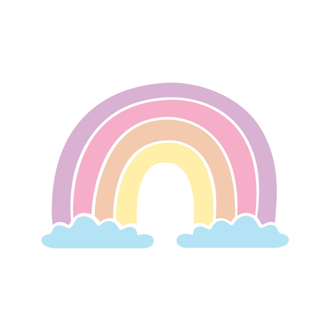 Rainbow Design Digital Download SVG & PNG File - Etsy