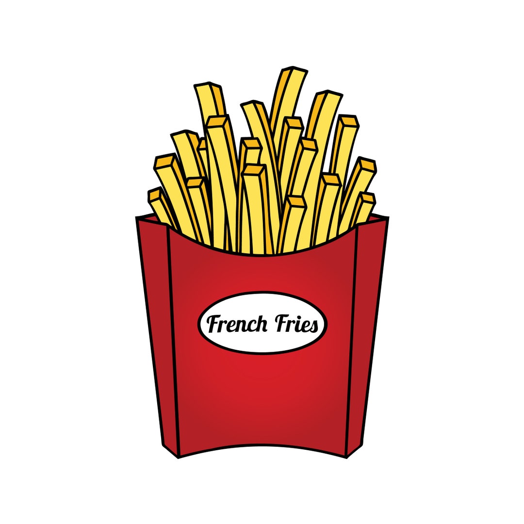 Fries Design Digital Download SVG & PNG File - Etsy