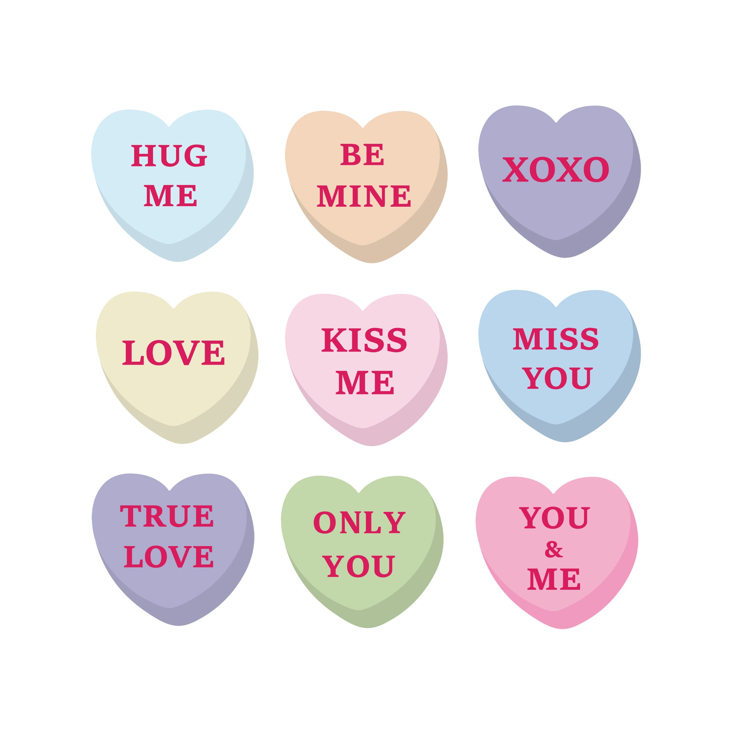 Heart Candy Design Digital Download SVG & PNG File - Etsy