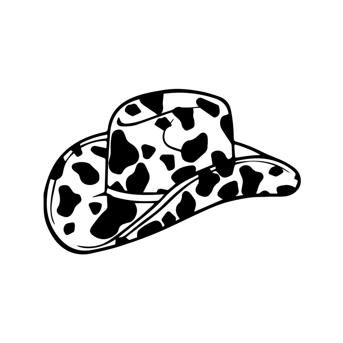 Cowboy Hat Design Digital Download SVG & PNG File - Etsy