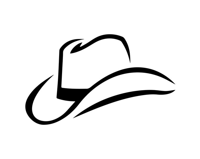 Cowboy Hat Design Digital Download SVG & PNG File - Etsy