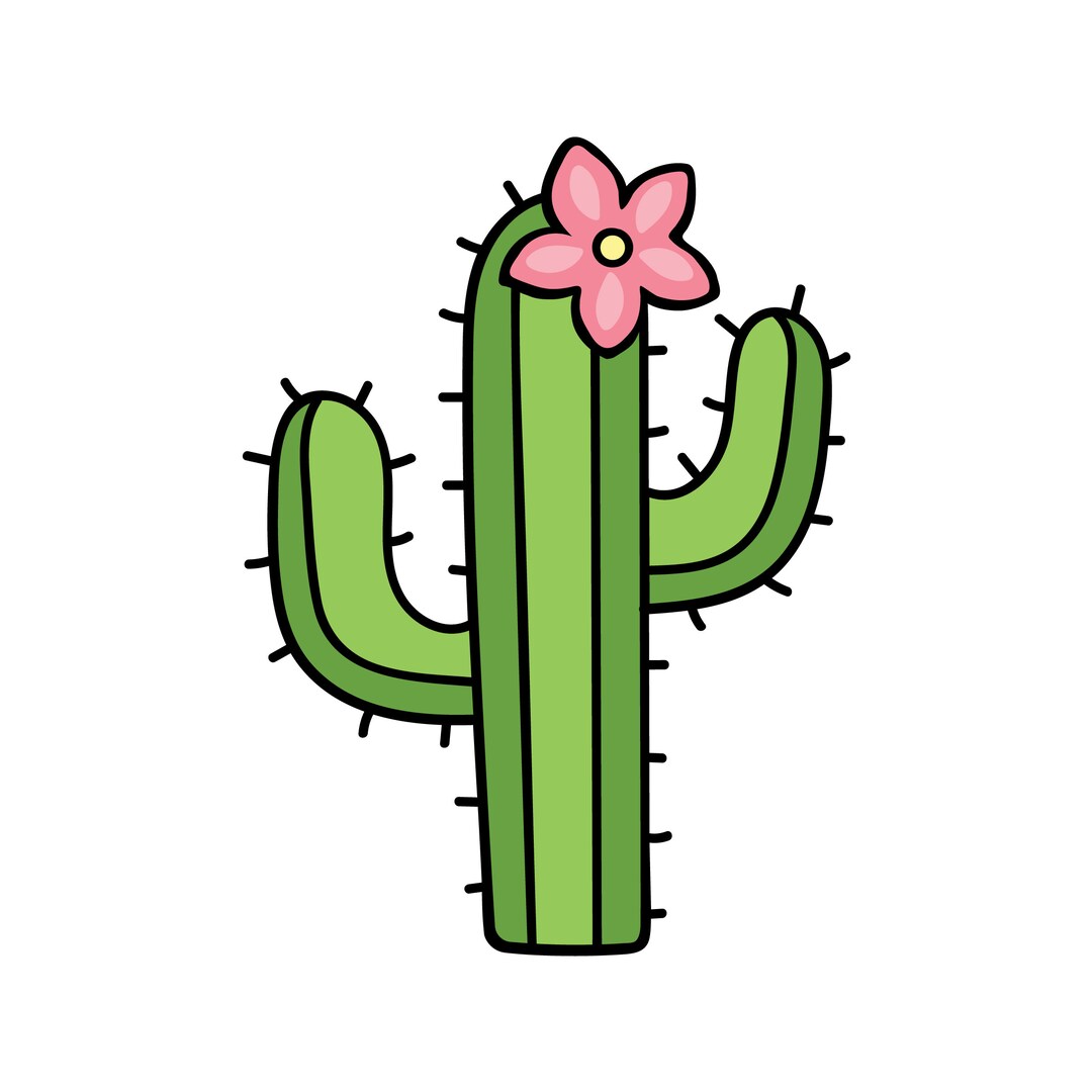 Cactus Design Digital Download SVG & PNG File - Etsy