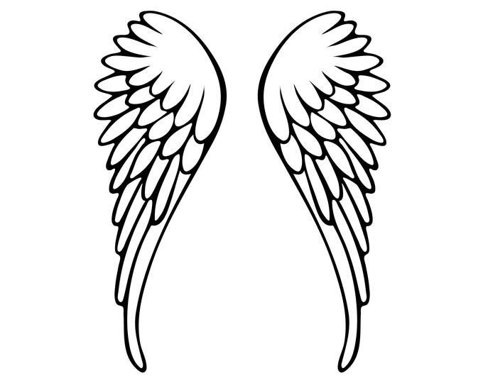 Wings Design Digital Download SVG & PNG File - Etsy