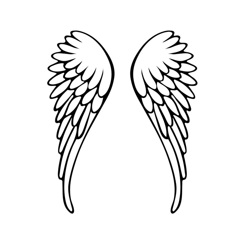 Wings Design Digital Download SVG & PNG File - Etsy