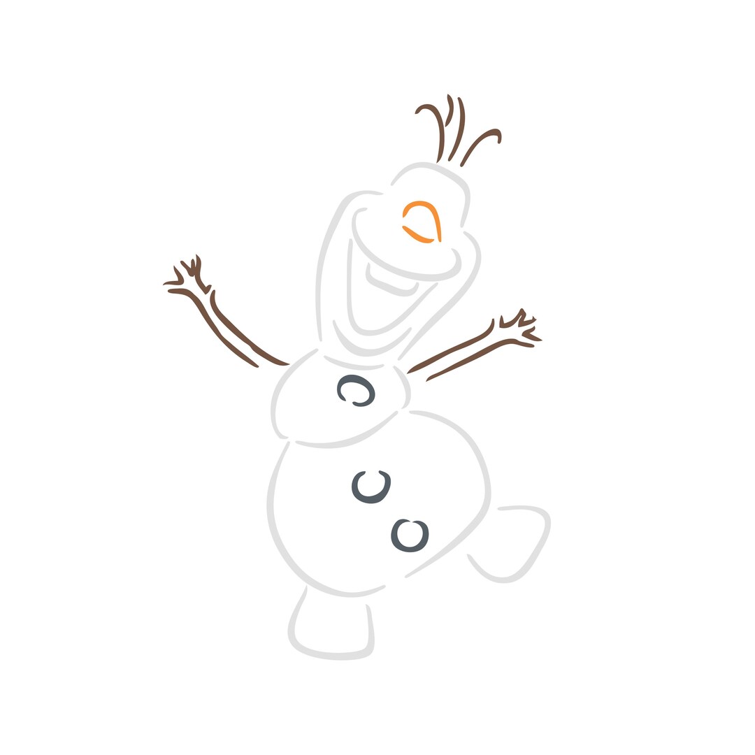 Olaf Design Digital Download SVG & PNG File - Etsy