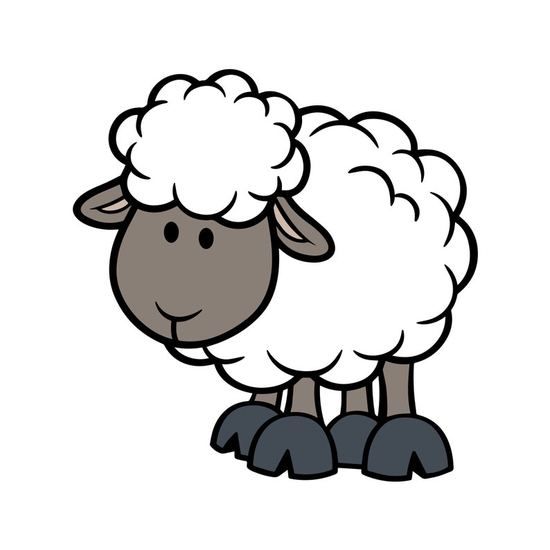 Sheep Design Digital Download SVG & PNG File - Etsy