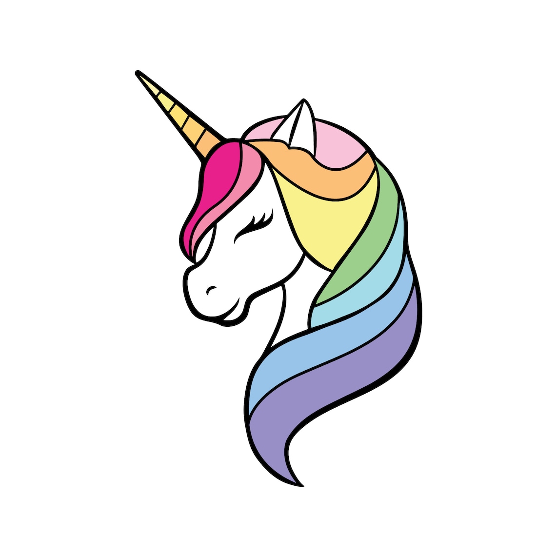 Unicorn Design Digital Download SVG PNG Cricut Silhouette Vinyl UV Dtf ...