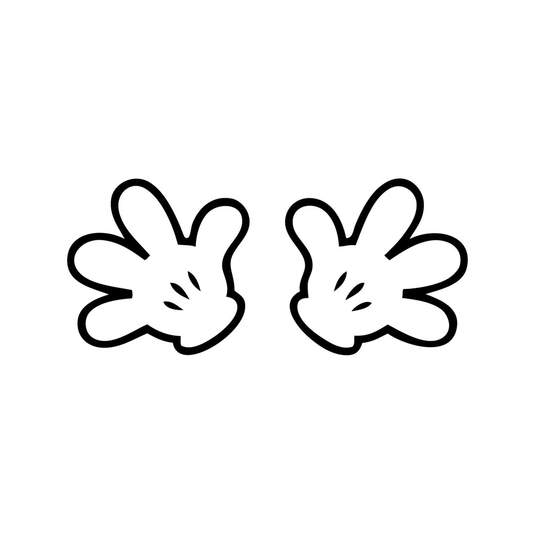 Mouse Hands Design Digital Download SVG & PNG File - Etsy