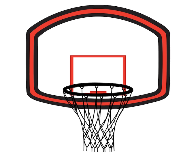 Basketball Net Design Digital Download SVG & PNG File - Etsy