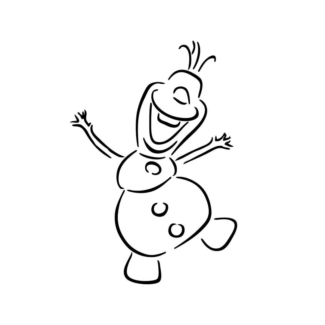 Olaf Design Digital Download SVG & PNG File - Etsy