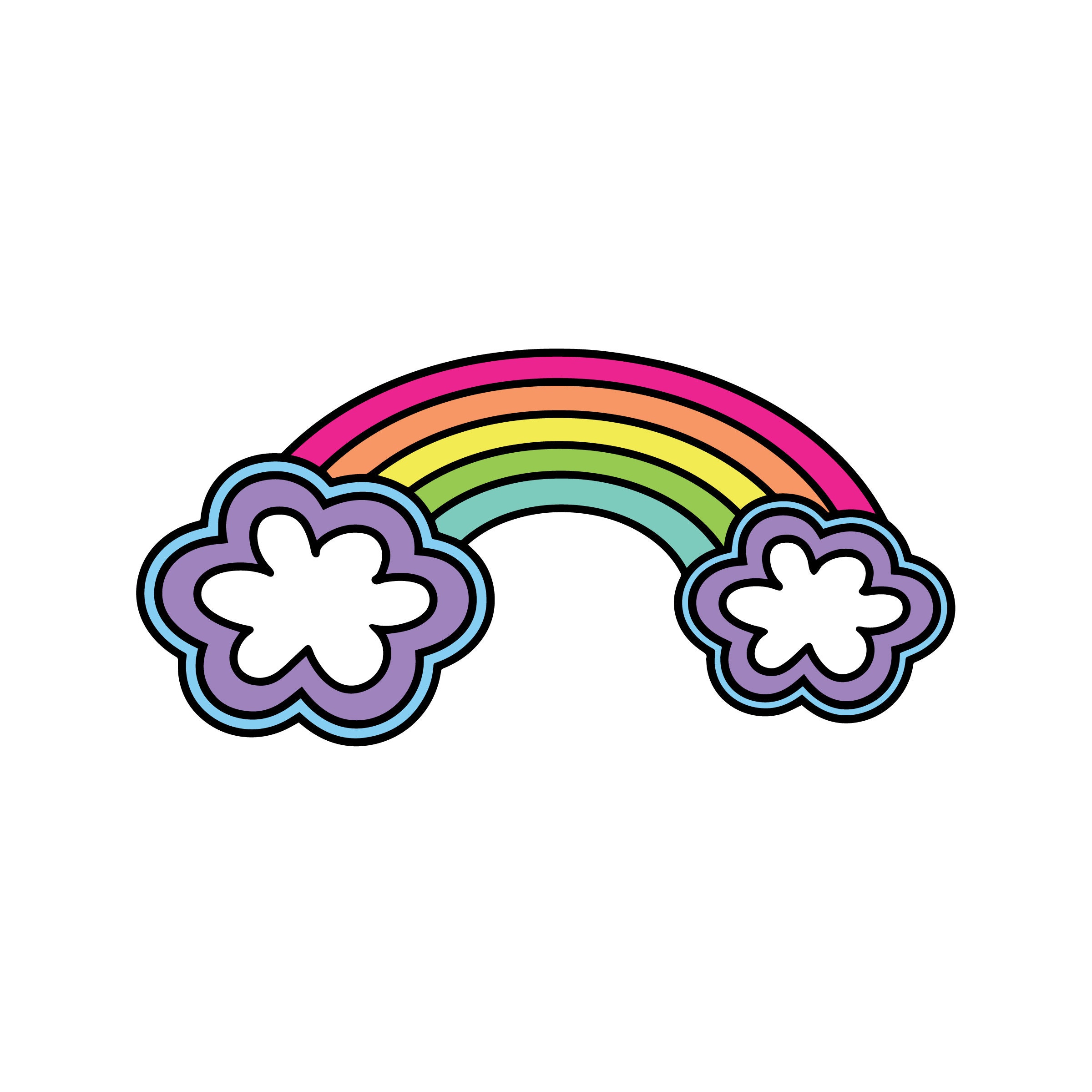 Rainbow Design Digital Download SVG & PNG File - Etsy