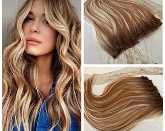 Golden Bronde Ombré European Remy Tape in Hair Extensions - Etsy