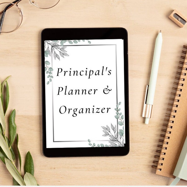 School Principal Planner - Etsy