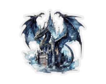 Blue Dragon Kiss-cut Stickers Fantasy Stickers for Tabletop - Etsy