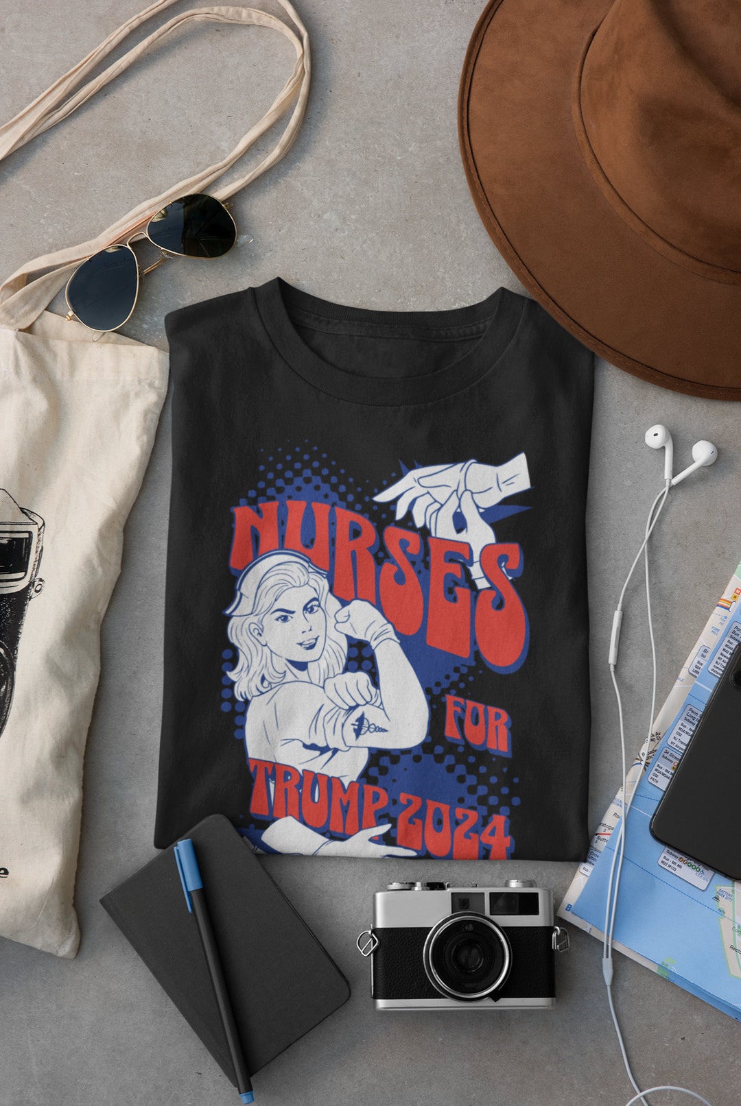 Nurses for Trump 2024 Unisex Heavy Cotton Tee - Etsy