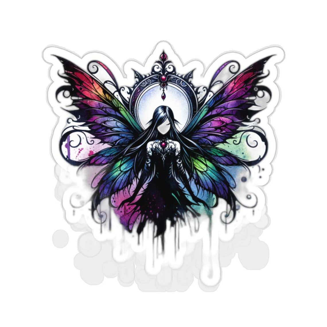 Nightshade Nymph Kiss Cut Stickers Etsy