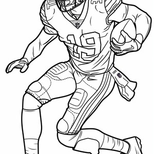 25 Printable Drawings of American Football/rugby Scenes to Color and ...