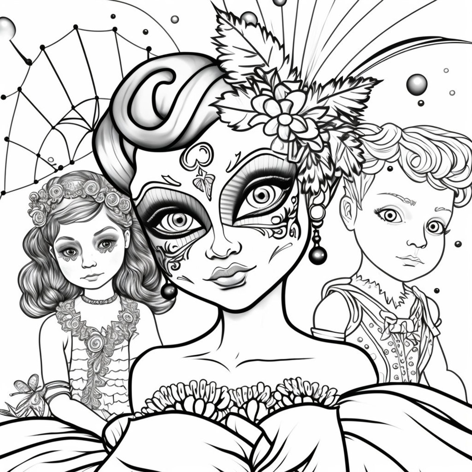25 Printable Mardi Gras Coloring Pages Let the Good Times Roll - Etsy