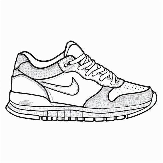 Nike Shoe Coloring Pages
