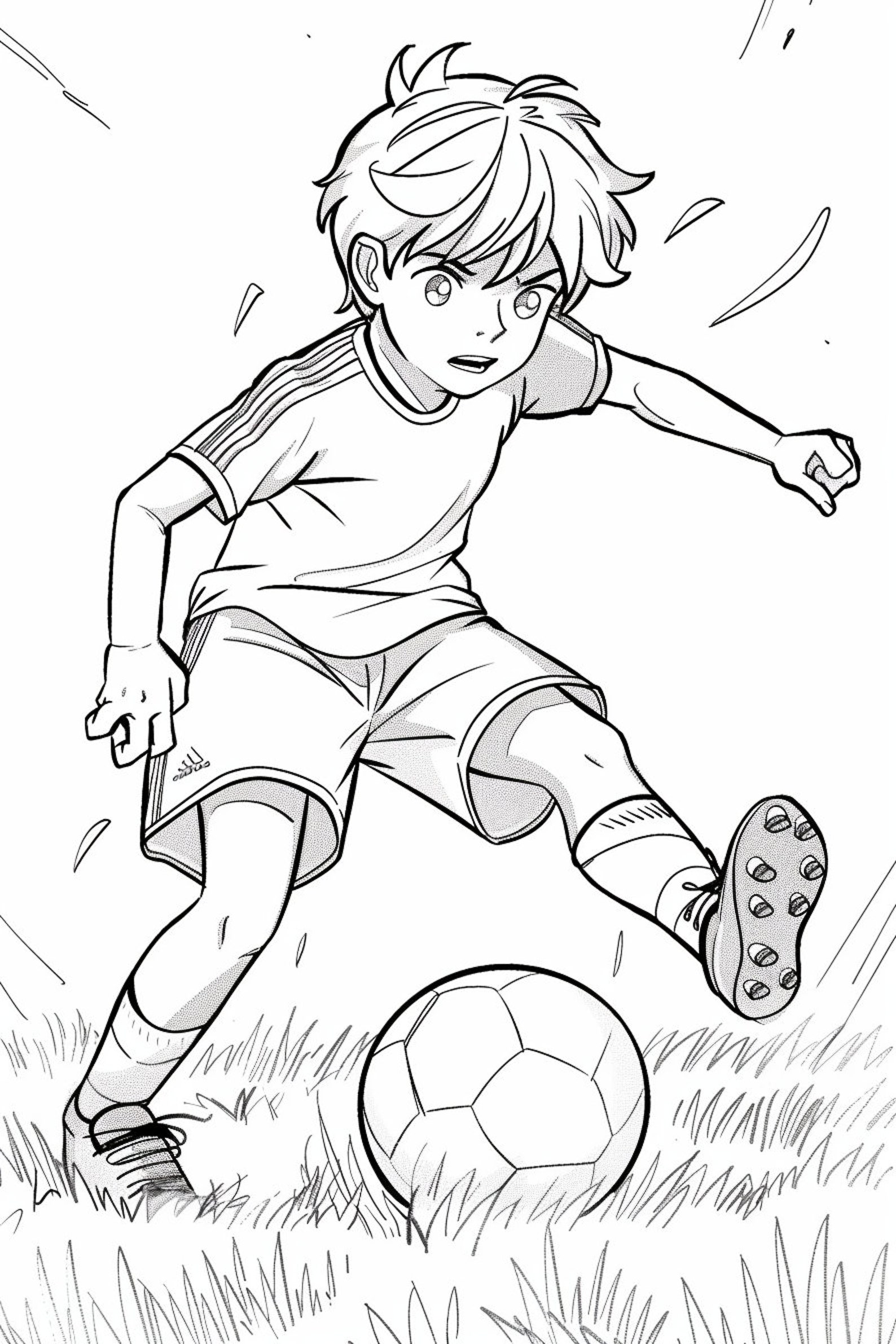 25 Printable Drawings of European Soccer Scenes to Color and Create ...