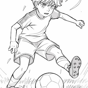 25 Printable Drawings of European Soccer Scenes to Color and Create ...