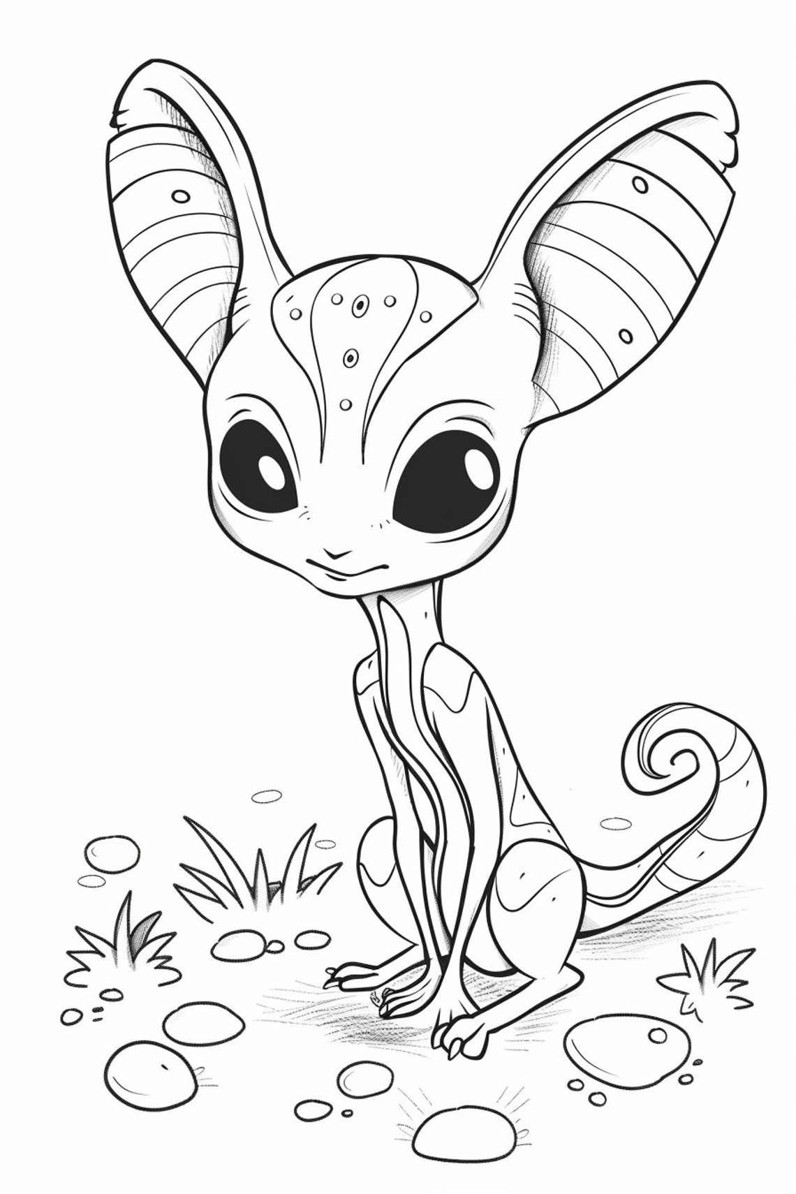 25 Printable Drawings of Ets/aliens Scenes to Color and Create, Out-of ...