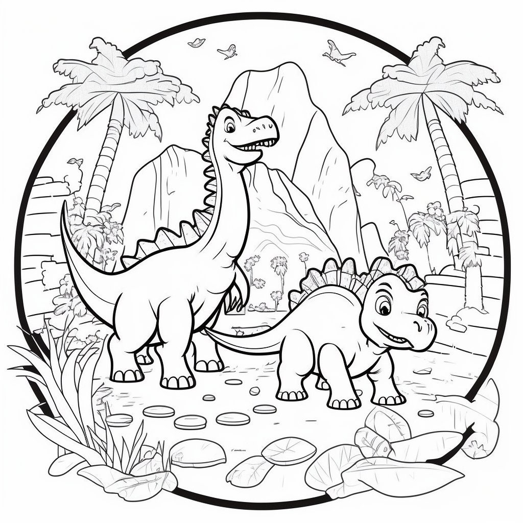 25 Printable Dinosaur Coloring Pages for Kids - Explore the World of ...