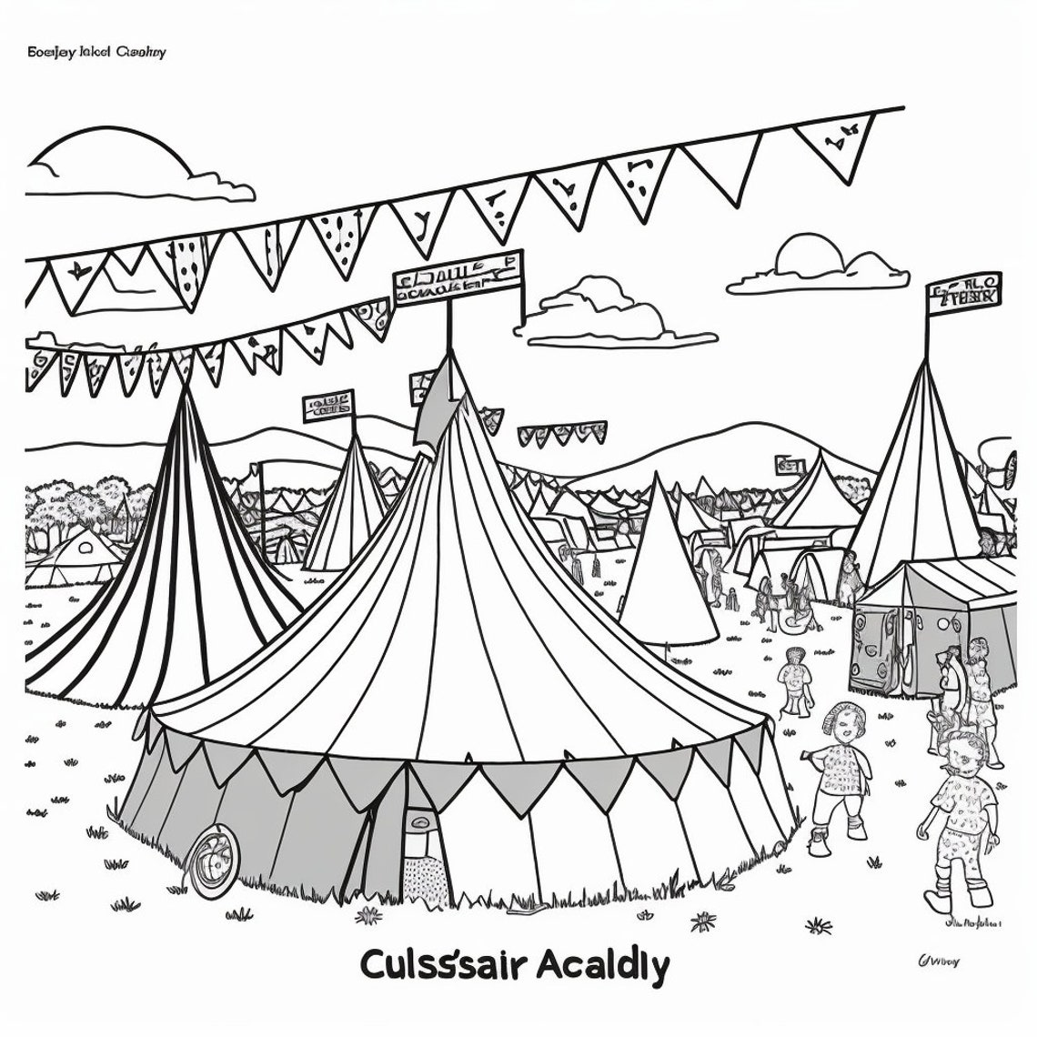 25 Printable Coloring Pages of Music Festivals Perfect for Glastonbury ...