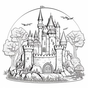 25 Printable Drawings of Enchanting Castles: Perfect for Kids Who Love ...