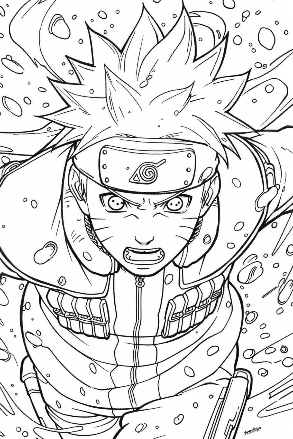 25 Printable Anime Coloring Pages for Kids - Explore the Anime Universe ...