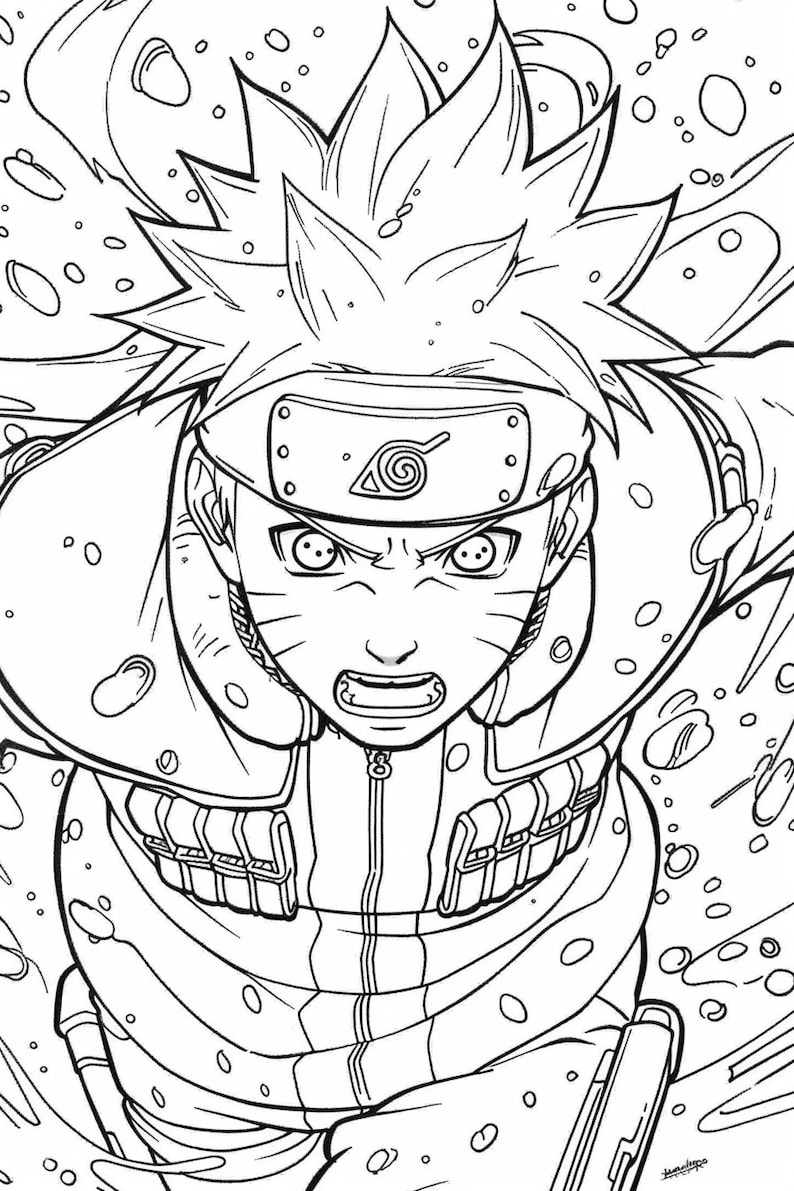 25 Printable Anime Coloring Pages for Kids - Explore the Anime Universe ...