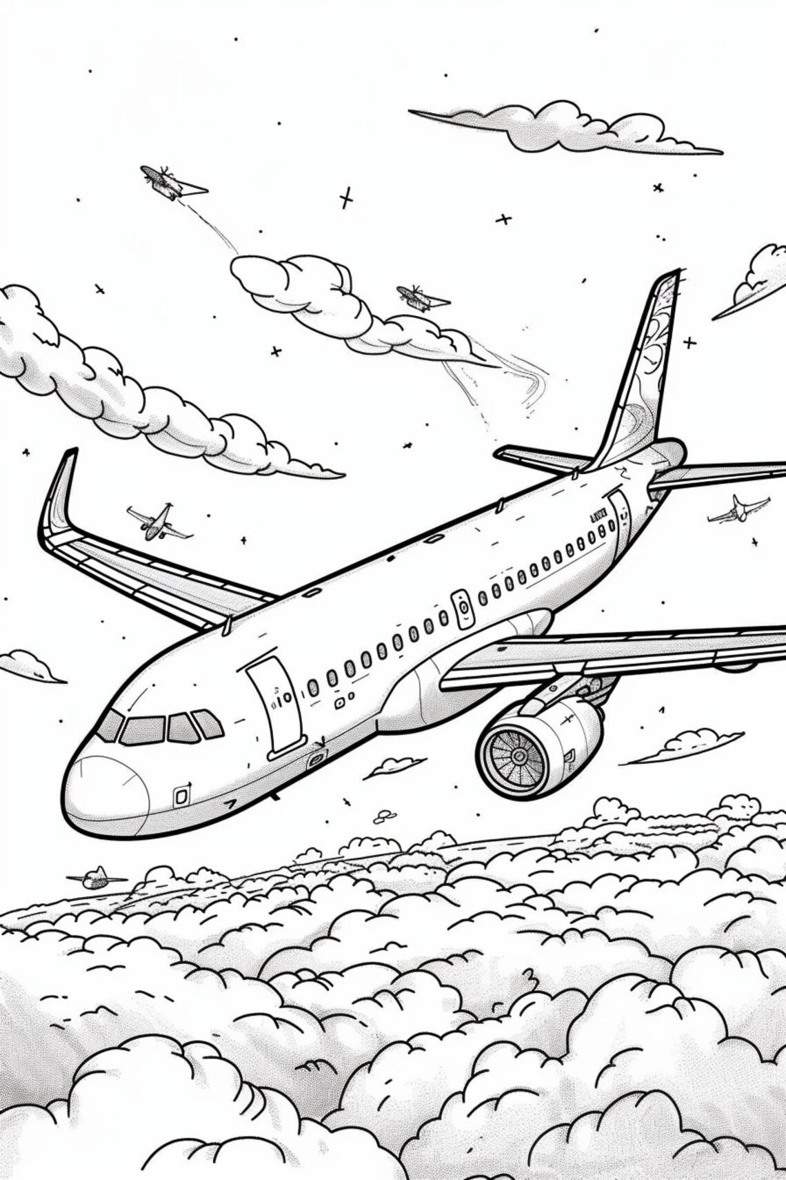 25 Printable Drawings of Travel Scenes to Color and Create, Adventure ...