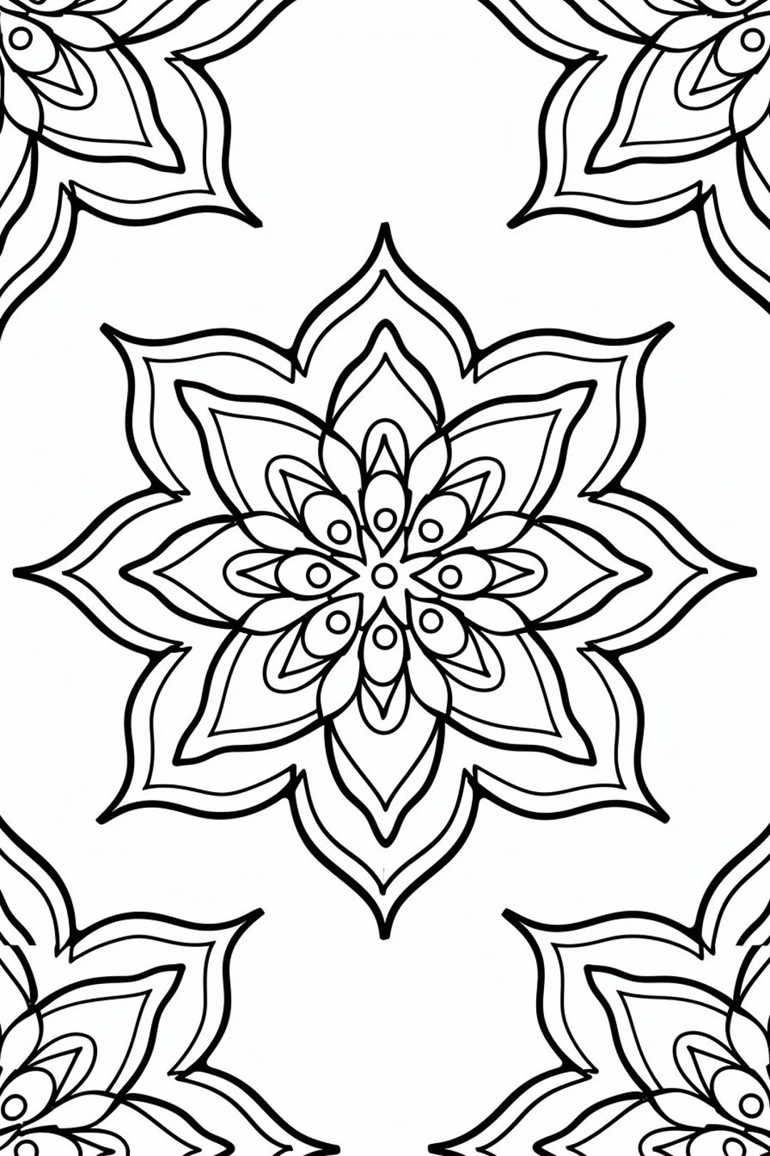 25 Printable Drawings of Relaxing Patterns to Color and Create, Stress ...