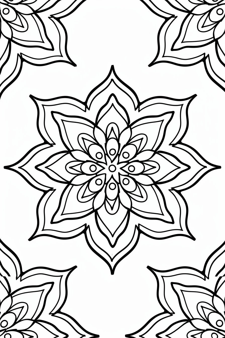 25 Printable Drawings of Relaxing Patterns to Color and Create, Stress ...