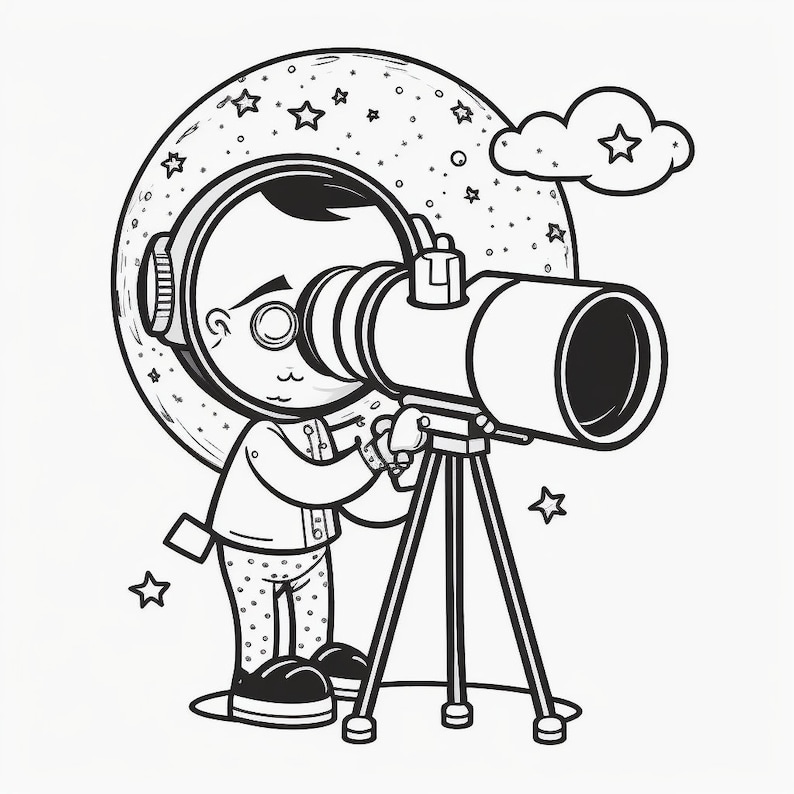 25 Printable Coloring Pages of Space for Kids Explore the Universe and ...