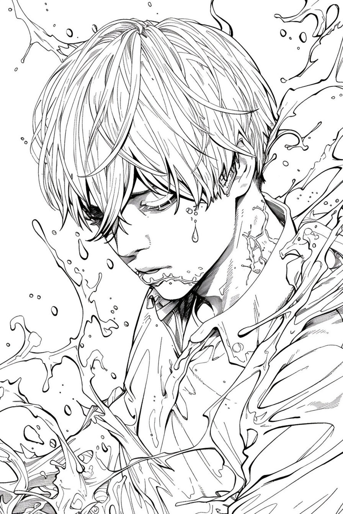 25 Printable Anime Coloring Pages for Kids - Explore the Anime Universe ...