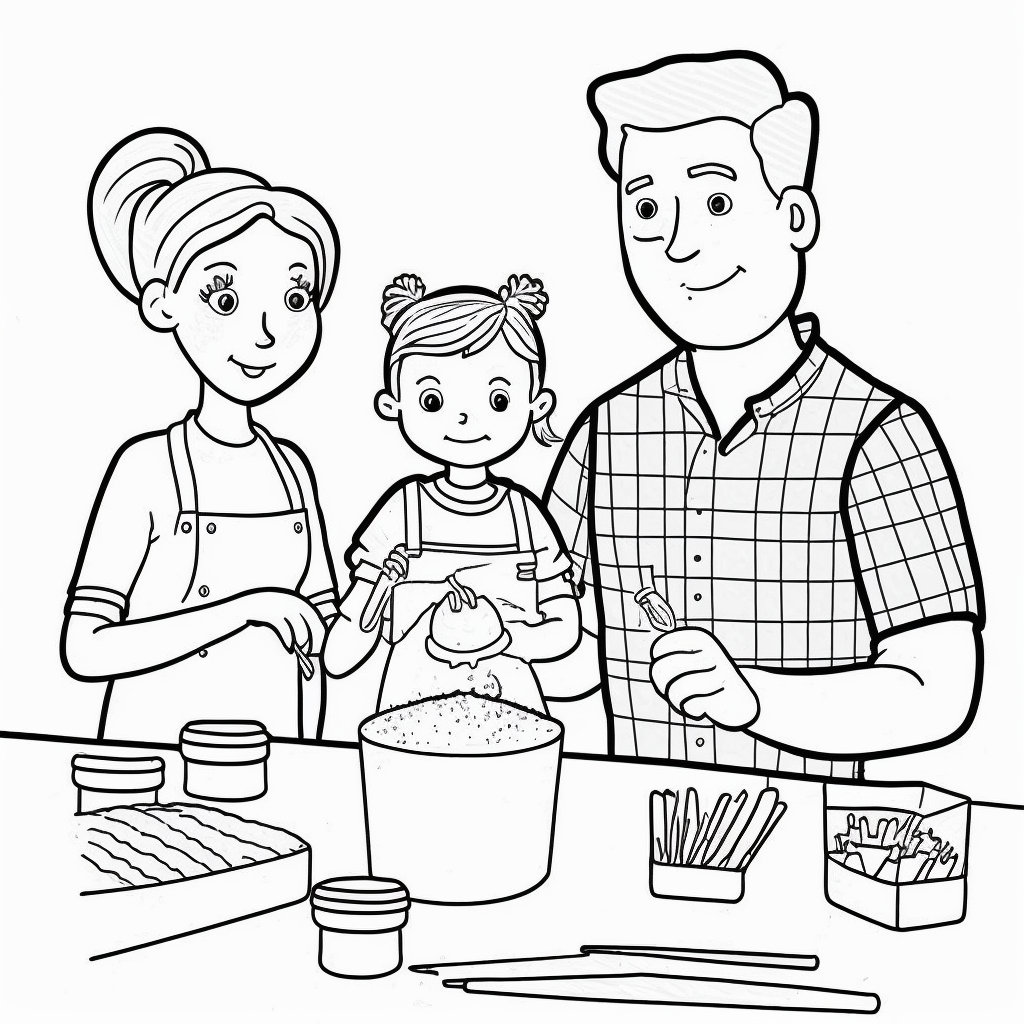 25 Printable Coloring Pages of Happy Families Celebrating Love ...
